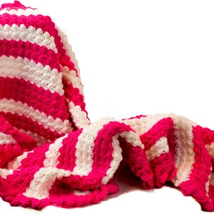 Pink and White Bubble Blanket - Etsy