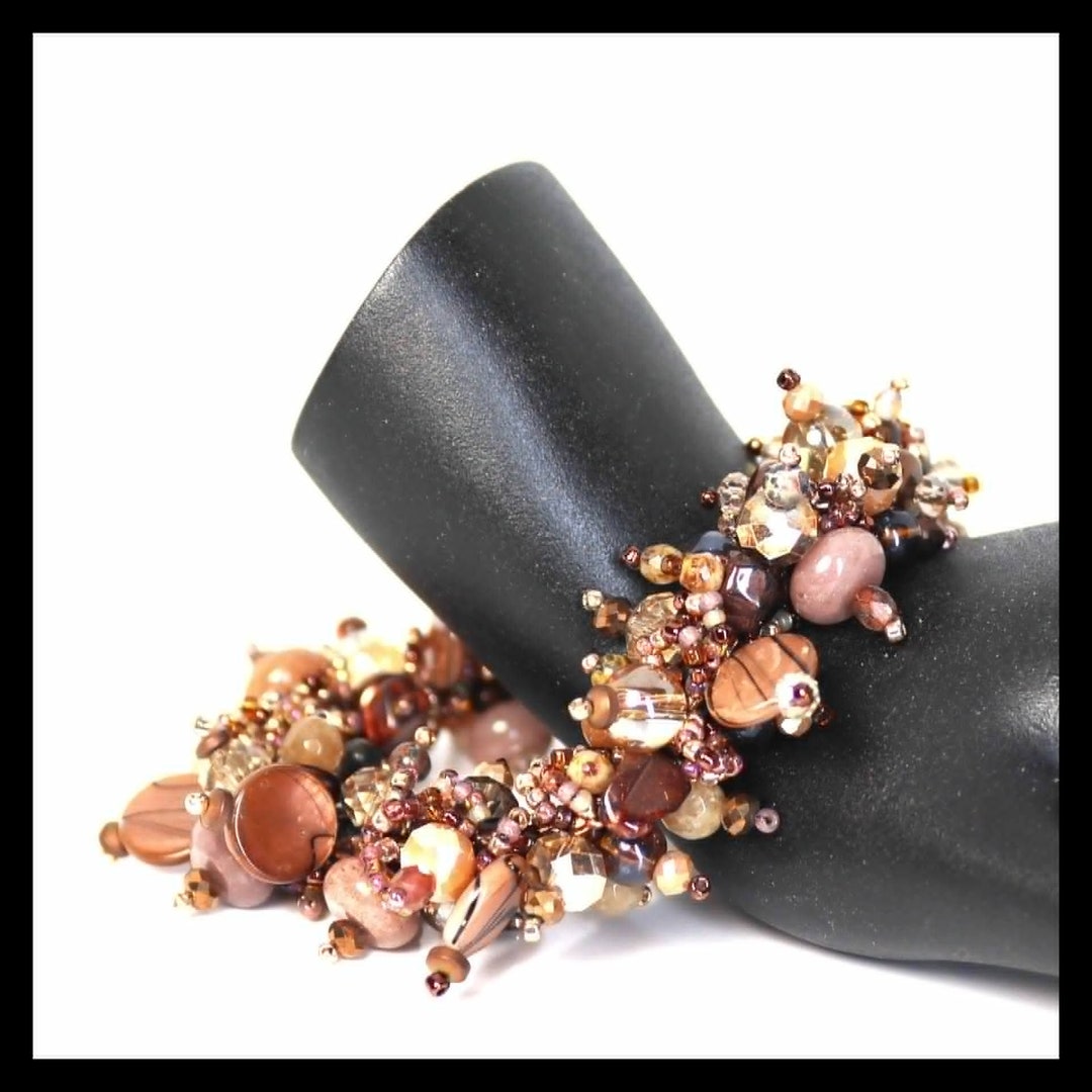 Cinnamon Swirl Fancy Fringe Bracelet Kit - Etsy