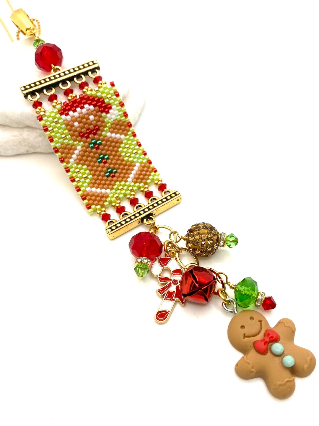Gingerbread Peyote Necklace Kit - Etsy