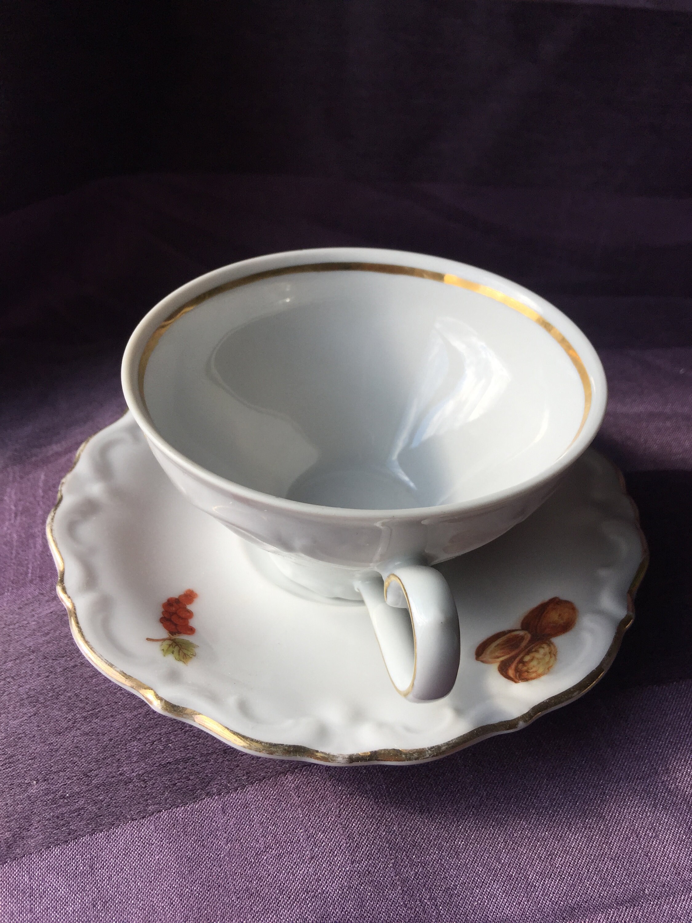 Vintage Winterling Roslau, West Germany Gold Trim Tea Cup & Saucer ...