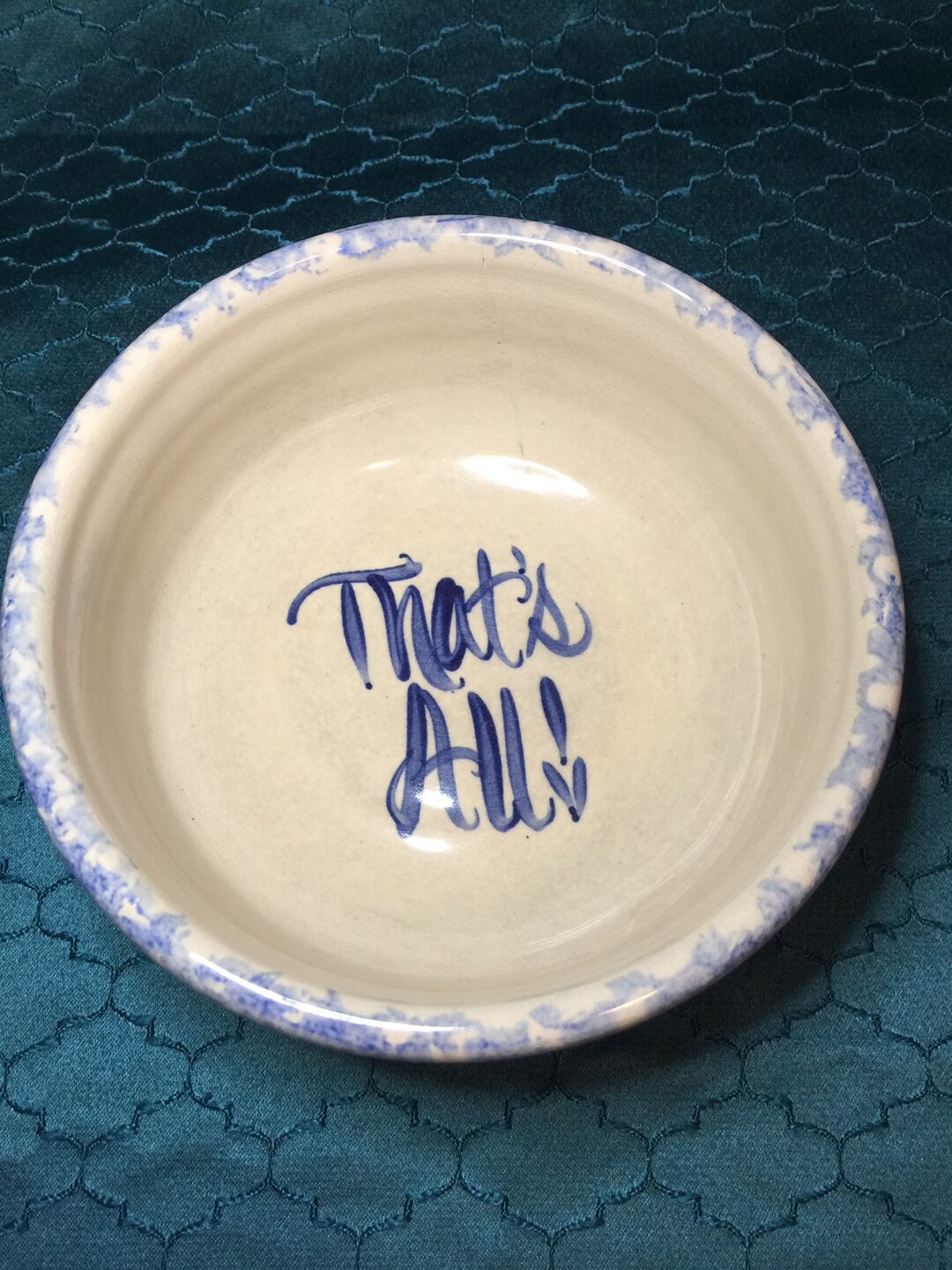 Ellis Prod. Pottery Love That Popcorn Bowl That's All! Handcrafted ...