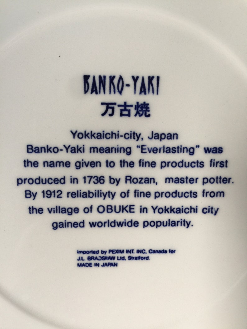 Banko Yaki Extra Large Collectible Imari Decoration Plate - Etsy
