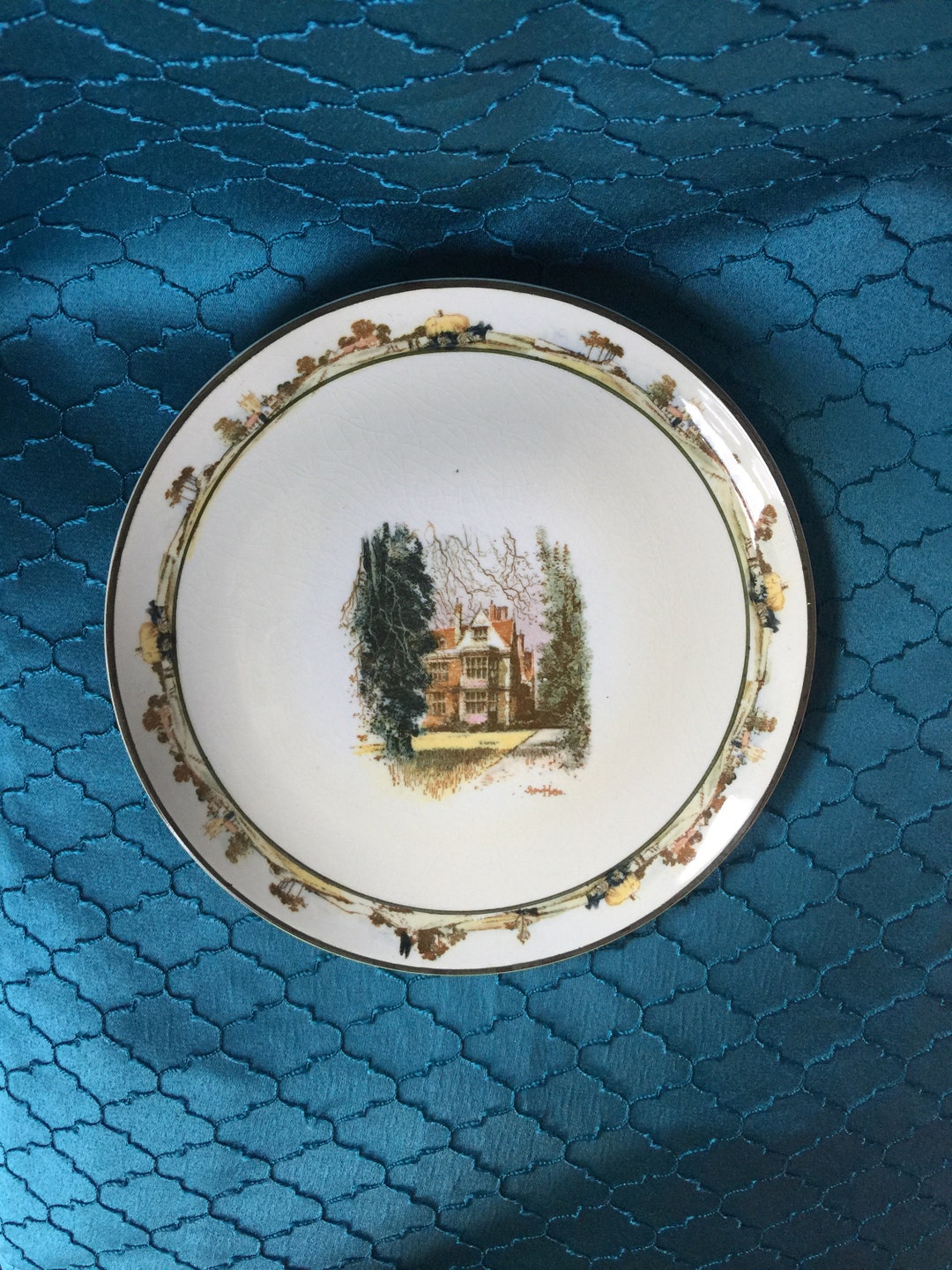 Antique Ridgways Old England Ware COACHING DAYS by Special Permission ...