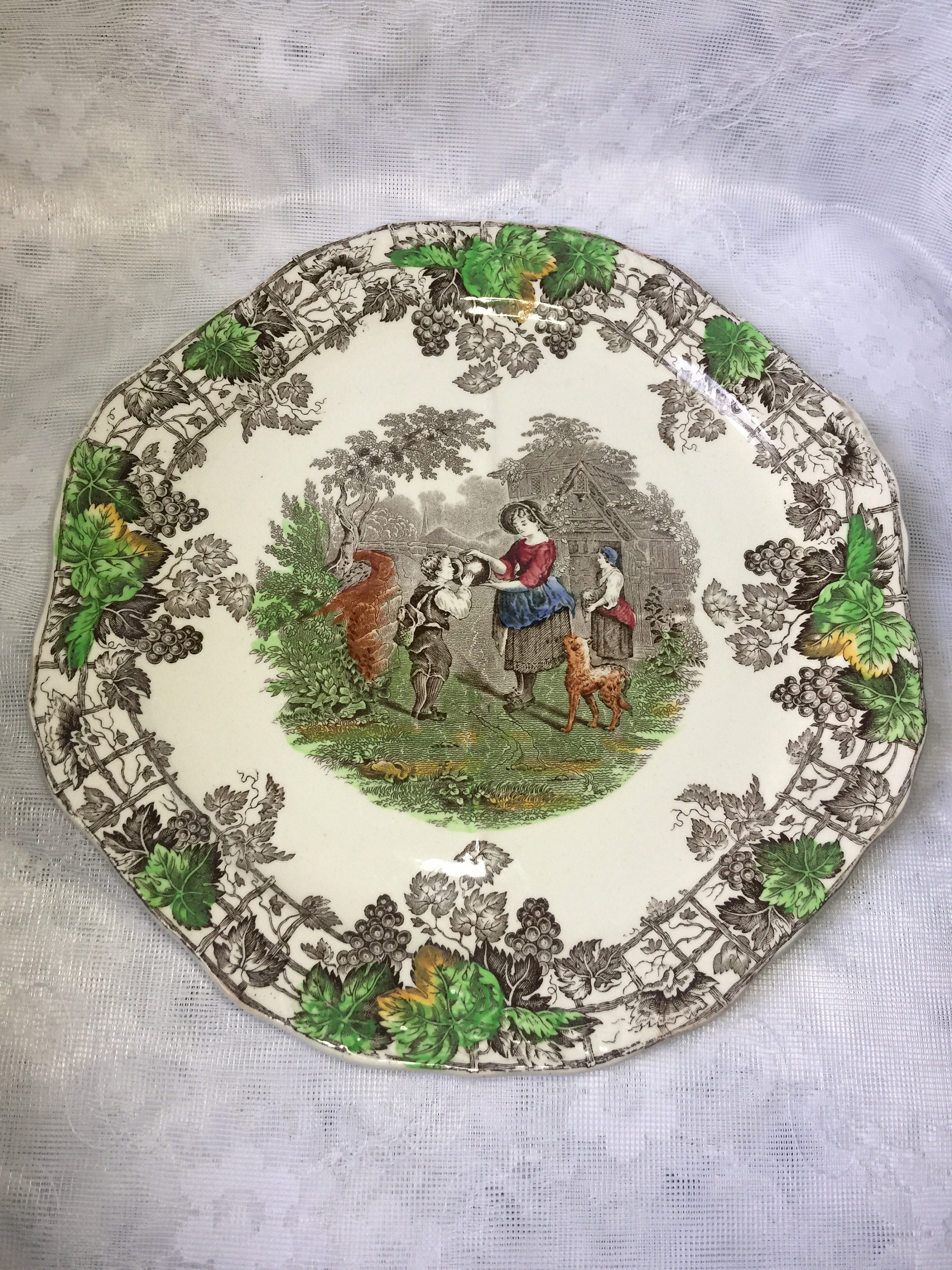 1930s Spode Byron Series No 2 Copeland Spode Sandwich Plate Vintage ...
