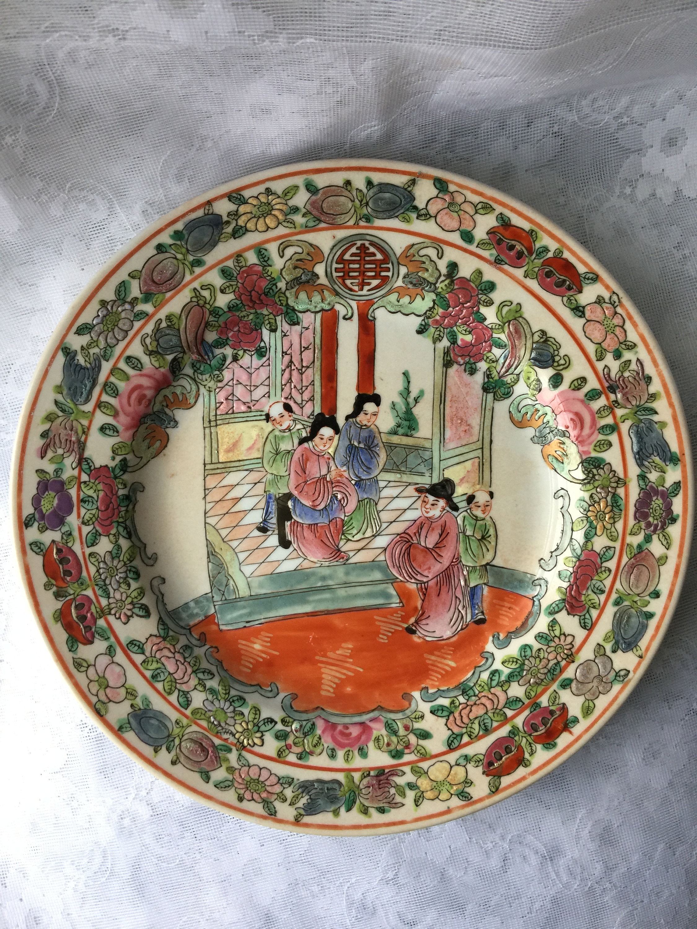 Antique Large Chinese Decorative Plate Made in Dynasty Qing Qianlong - Etsy