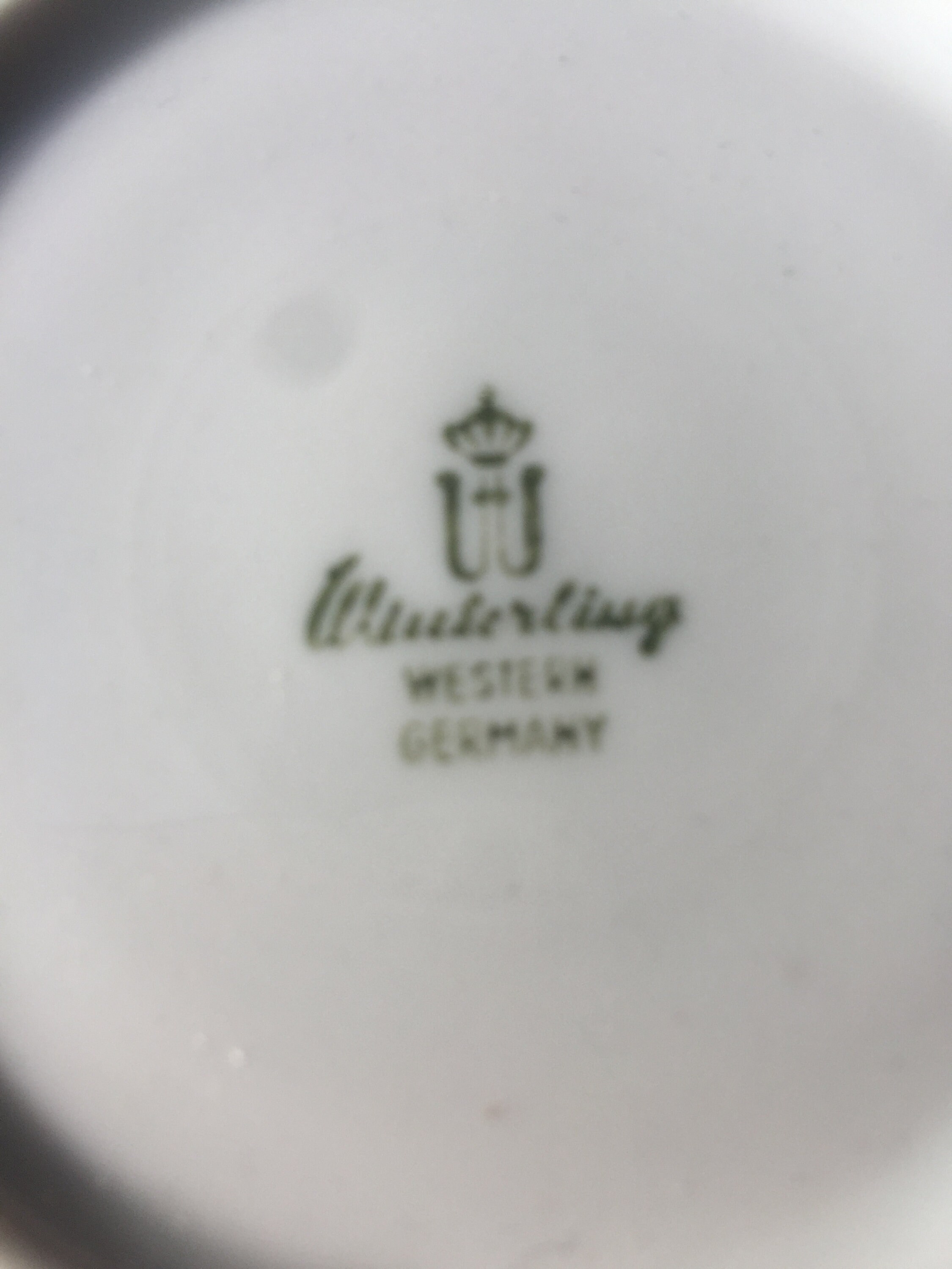 Vintage Winterling Roslau, West Germany Gold Trim Tea Cup & Saucer ...