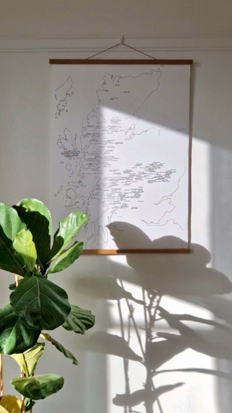 A1 Munro Map | Munro Bagging - Colour Your Own | Scotland | Scottish ...