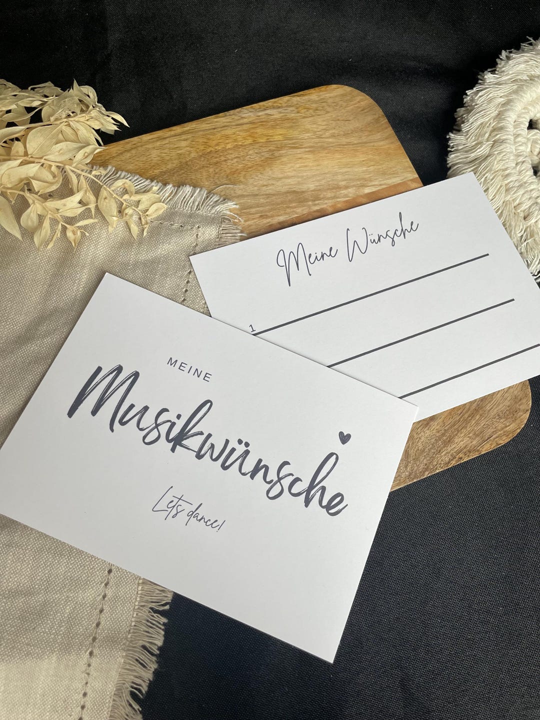 Music Request Cards, DJ Song Request, Music Requests Wedding - Etsy UK