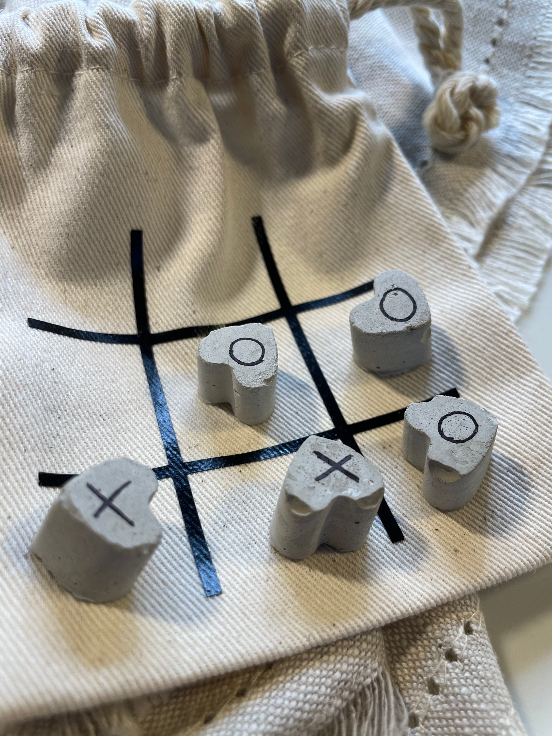 Guest Gift Wedding Tic Tac Toe Cotton Bag Guest Gift Game - Etsy UK