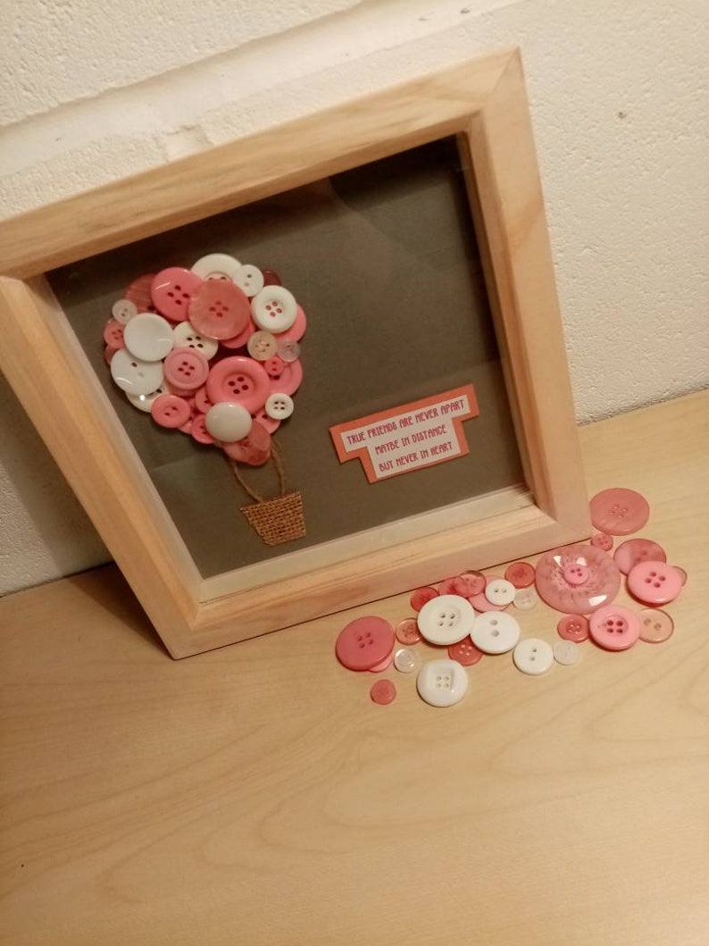 Friendship Quote Button Art Frame - Etsy