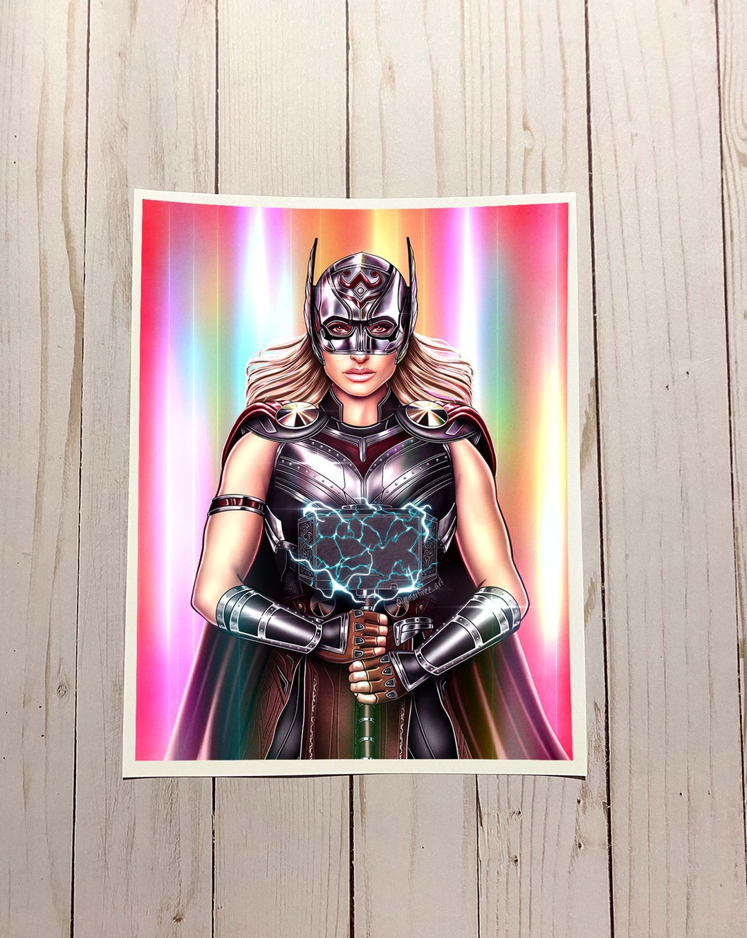Thor Love and Thunder Inspired Jane Foster Mighty Thor Art Print ...