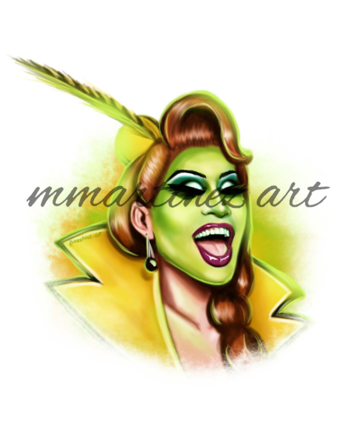 Rupaul's Drag Race Season 13 Rosé Yellow Runway the Mask - Etsy