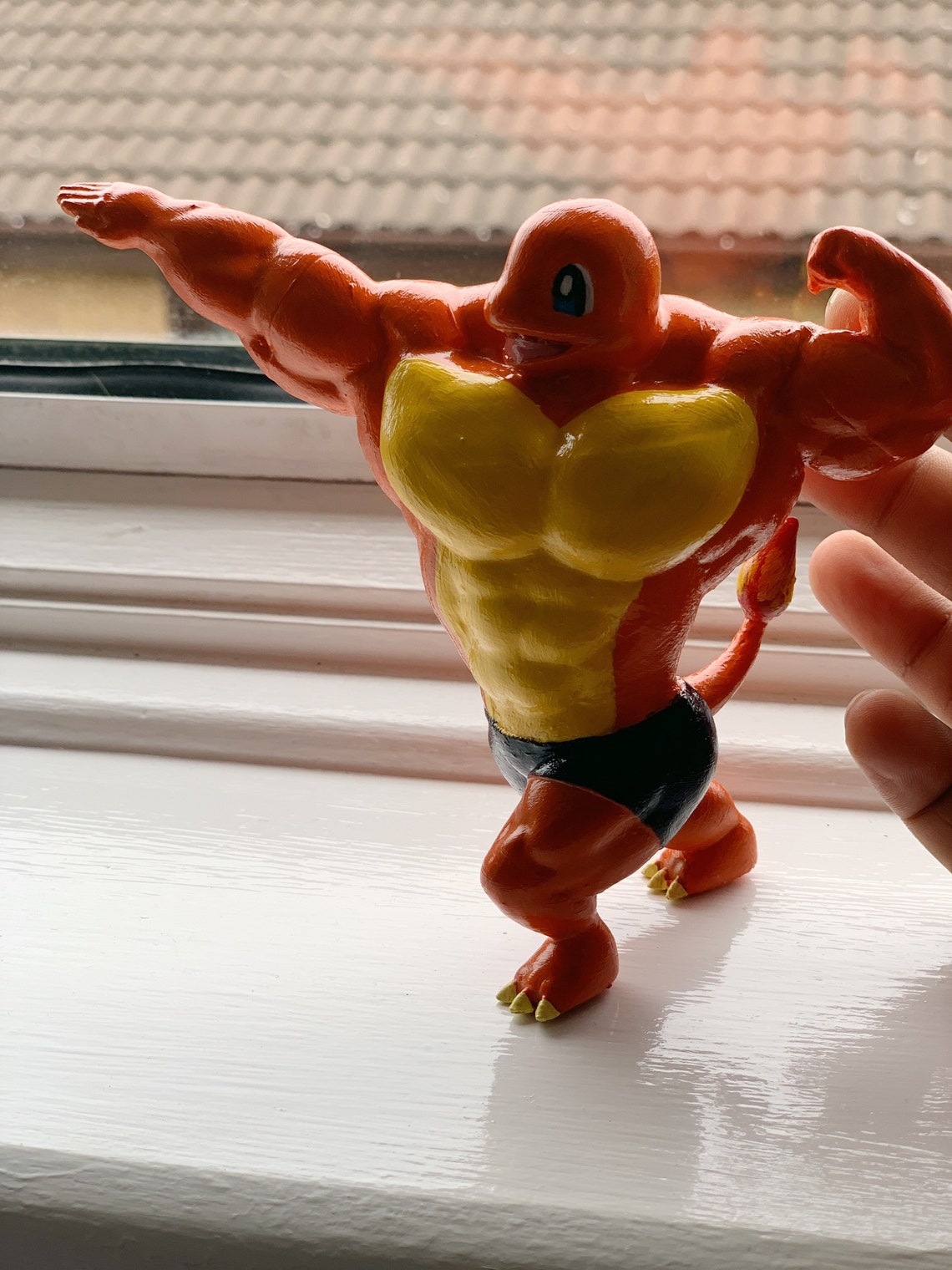 Pokemon Amiibo Ultra swole Charmander Model Figure 110mm Tall | Etsy