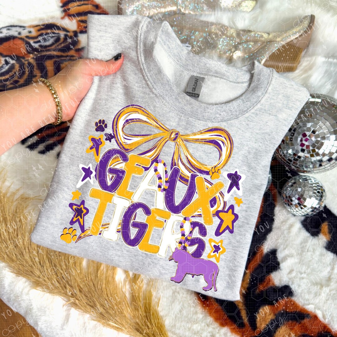 Geaux Tigers DTF Transfer | Louisiana Direct to Film Print | Ready to ...