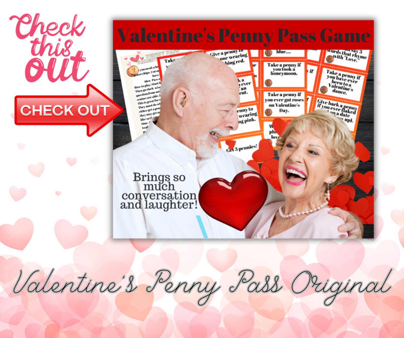 Valentine Reminiscing Game, Senior Valentine Game, Valentine Party Game ...