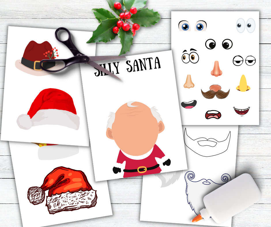Santa Activity, Santa Craft, Christmas Craft, Silly Santa, Christmas ...