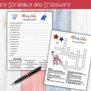 July 4th Activity Packet, July 4th Word Search, July 4th Puzzles, July ...
