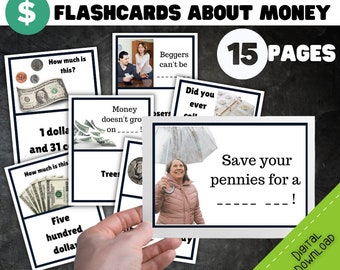 Money Flashcards for Seniors: Dementia Learning Activity (PDF) - Etsy