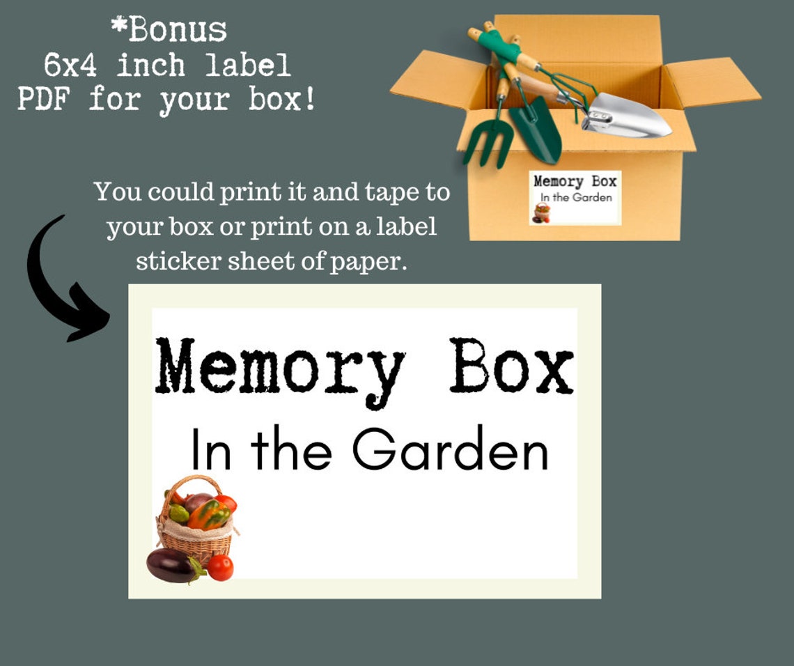 Garden Sensory Memory Box for Dementia & Alzheimers (PDF) - Etsy