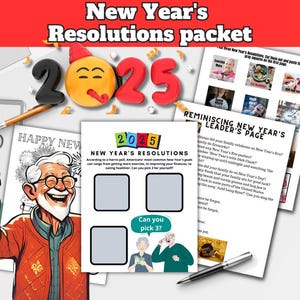 2025 New Year's Resolution Packet, Senior New Year's Resolutions ...