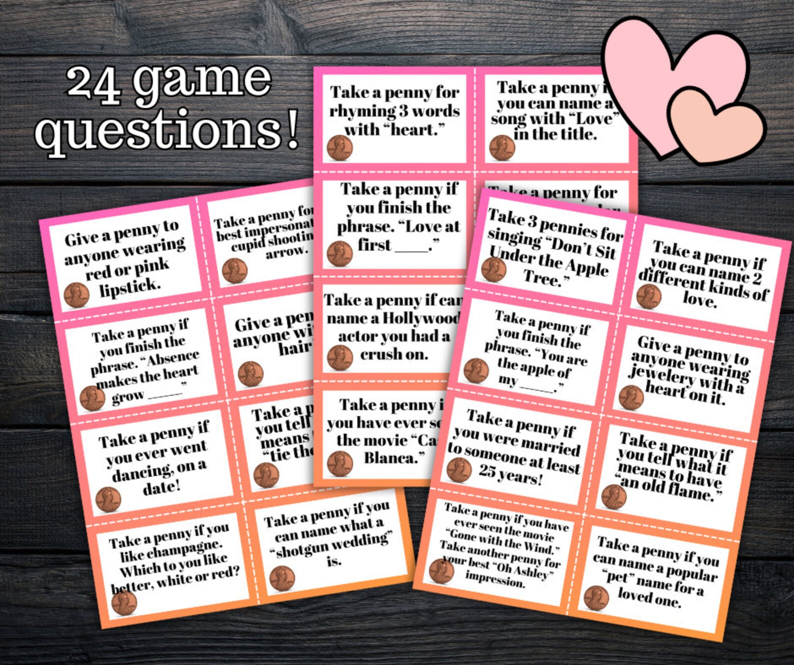 Valentine Reminiscing Game, Senior Valentine Game, Valentine Party Game ...