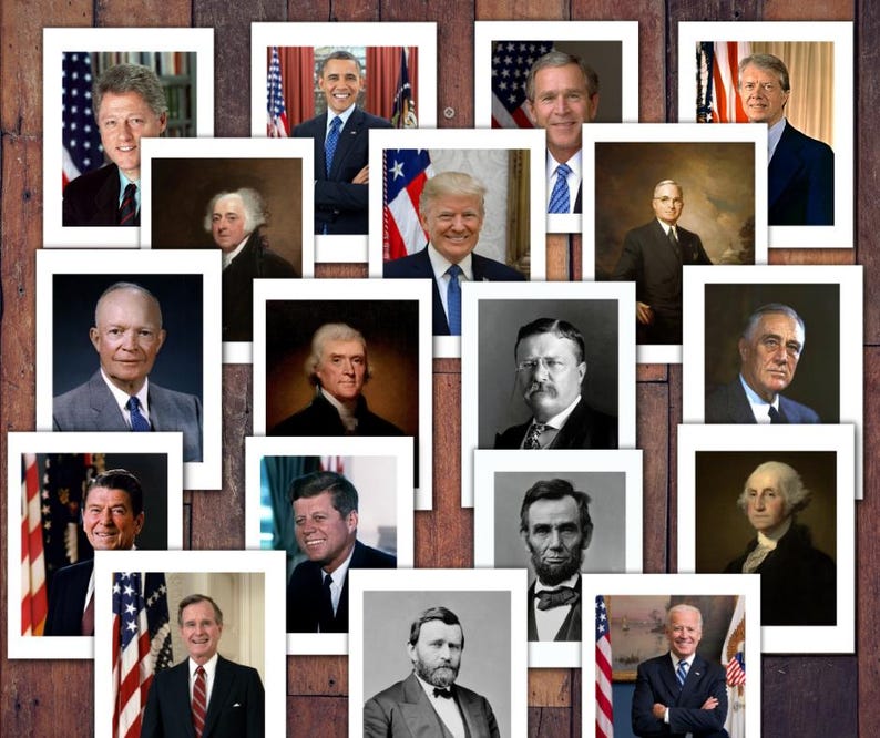 President Flashcards For Seniors Dementia And Memory Care Pdf Etsy