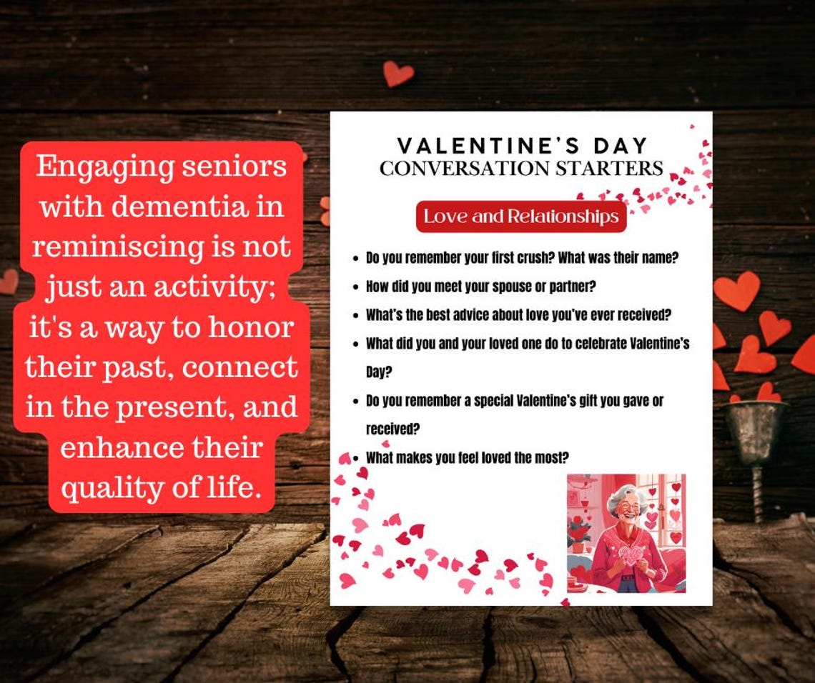 Valentine Reminiscing Cards, Valentine Conversation Starters for ...