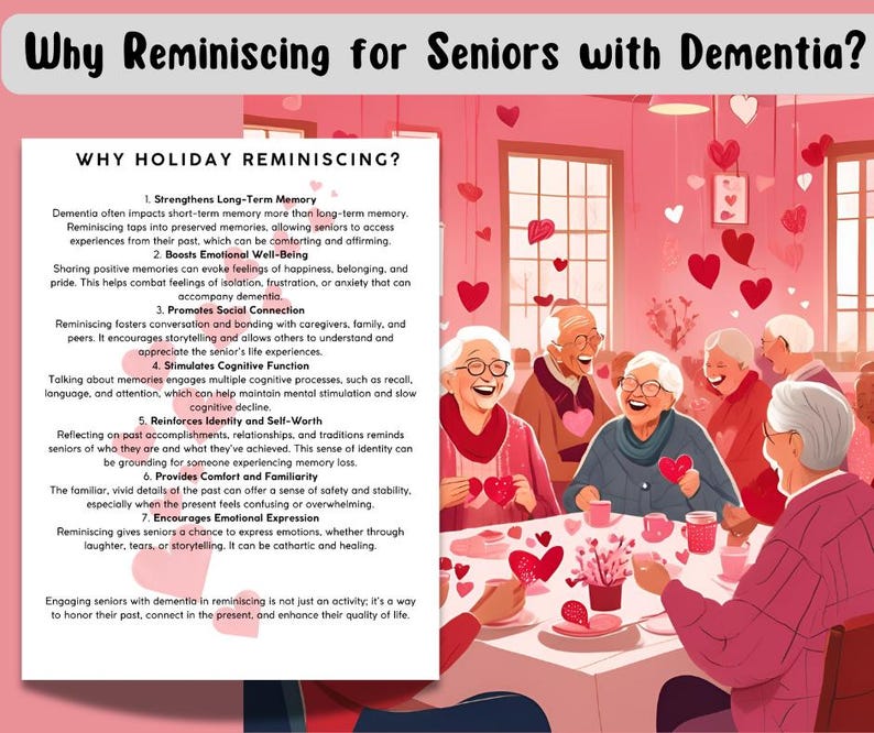 Valentine's Conversation Starter Cards for Seniors (digital Download ...