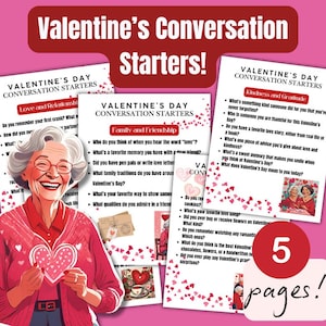 Valentine Reminiscing Cards, Valentine Conversation Starters for ...