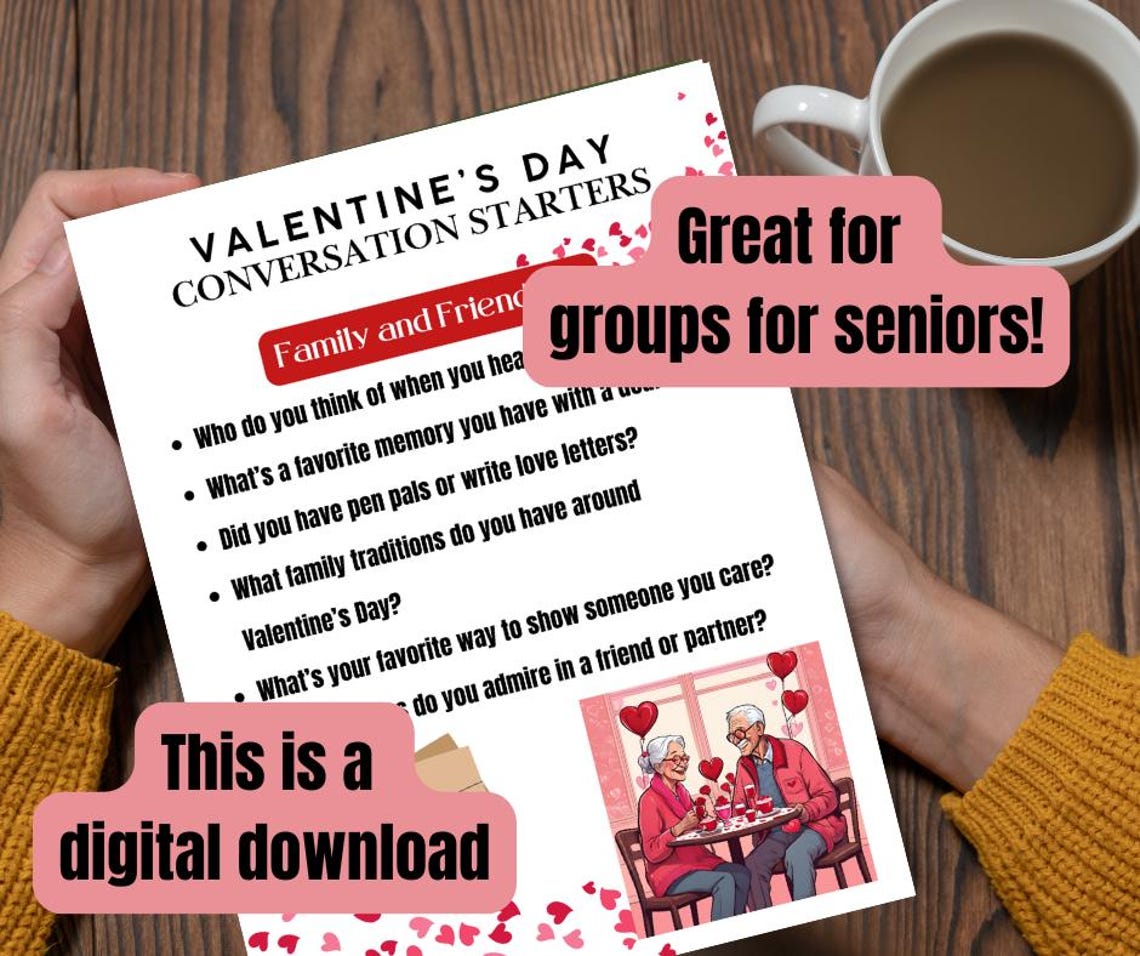 Valentine Reminiscing Cards, Valentine Conversation Starters for ...