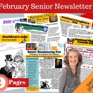 February Senior Activities Newsletter: Reminiscing, Puzzles (PDF ...