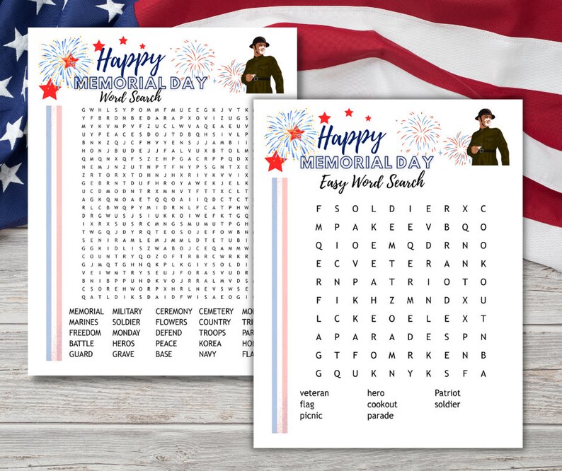 Memorial Day Game, Memorial Day Activities, Memorial Day Download ...