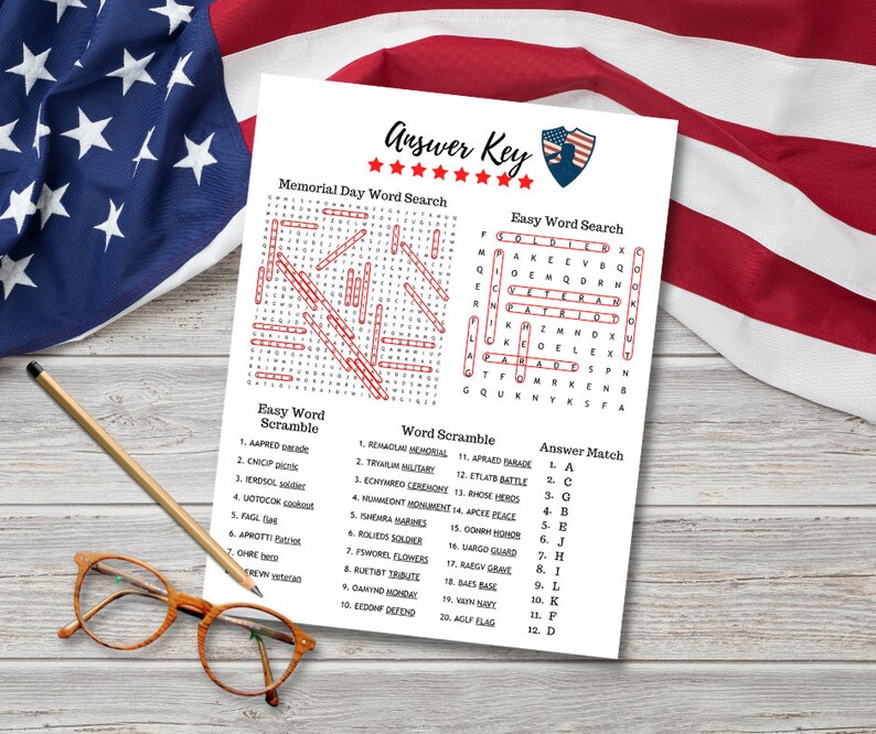 Memorial Day Game, Memorial Day Activities, Memorial Day Download ...