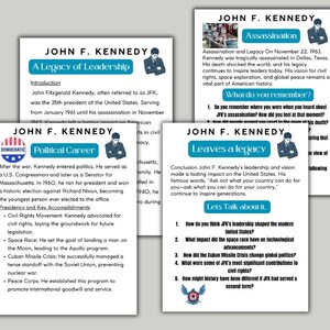 JFK Activity Mega-pack: Large Print History & Coloring (digital ...