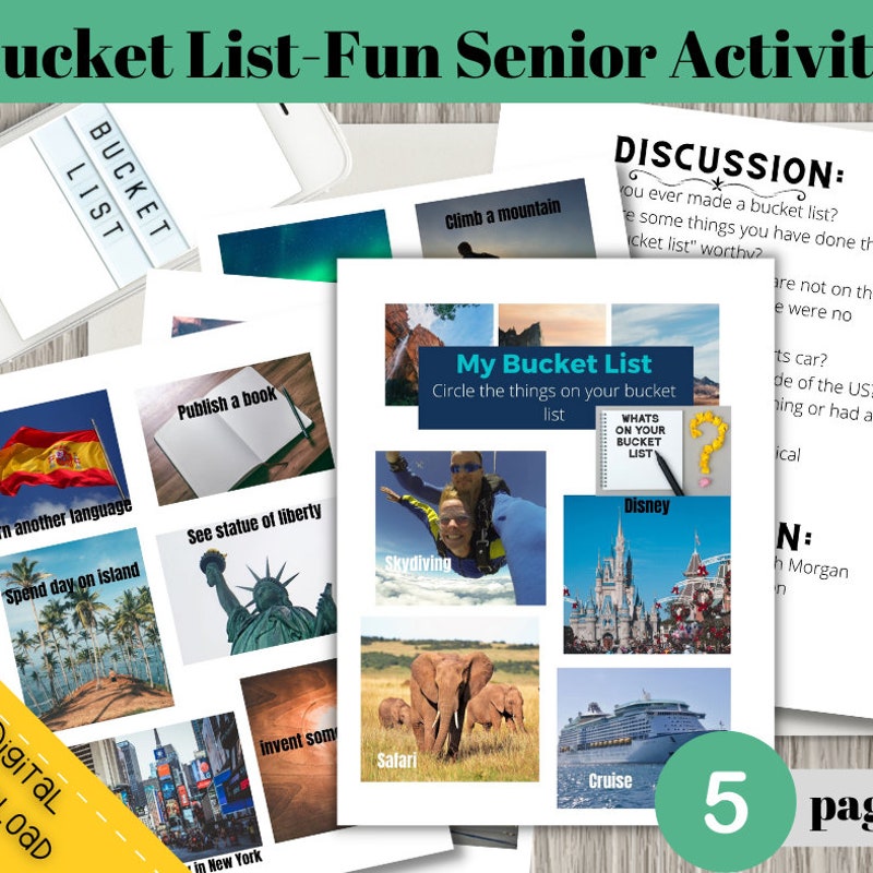 Worksheets for Seniors - Etsy