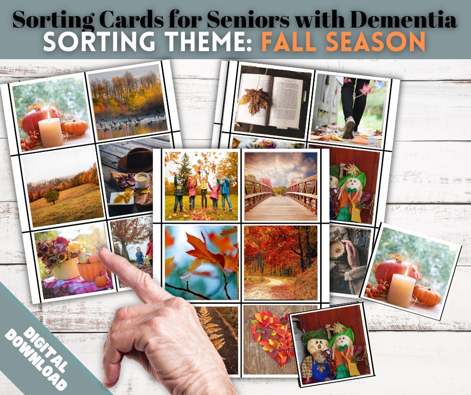 Dementia Sorting Kit, Dementia Activities, Brain Games, Matching Games ...