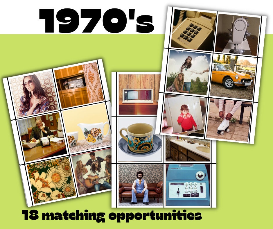 Decades, Matching Bundle, Dementia Sorting Kits, Sorting Games ...