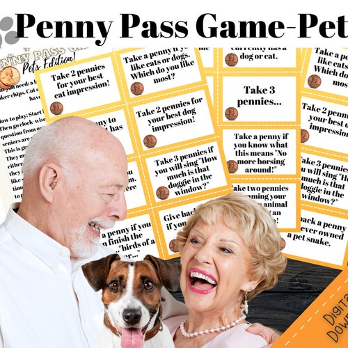 Penny Pass Reminiscing Game Seniors With Alzheimers Memory - Etsy Canada