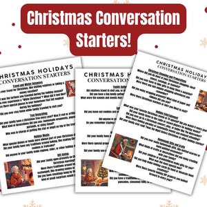 Christmas Conversation Starters, Dementia Activities, Dementia ...