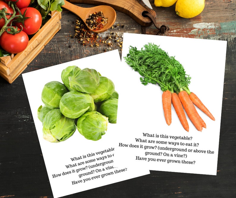 Vegetable Flashcards, Alzheimers Flashcards, Senior Activity, Dementia ...