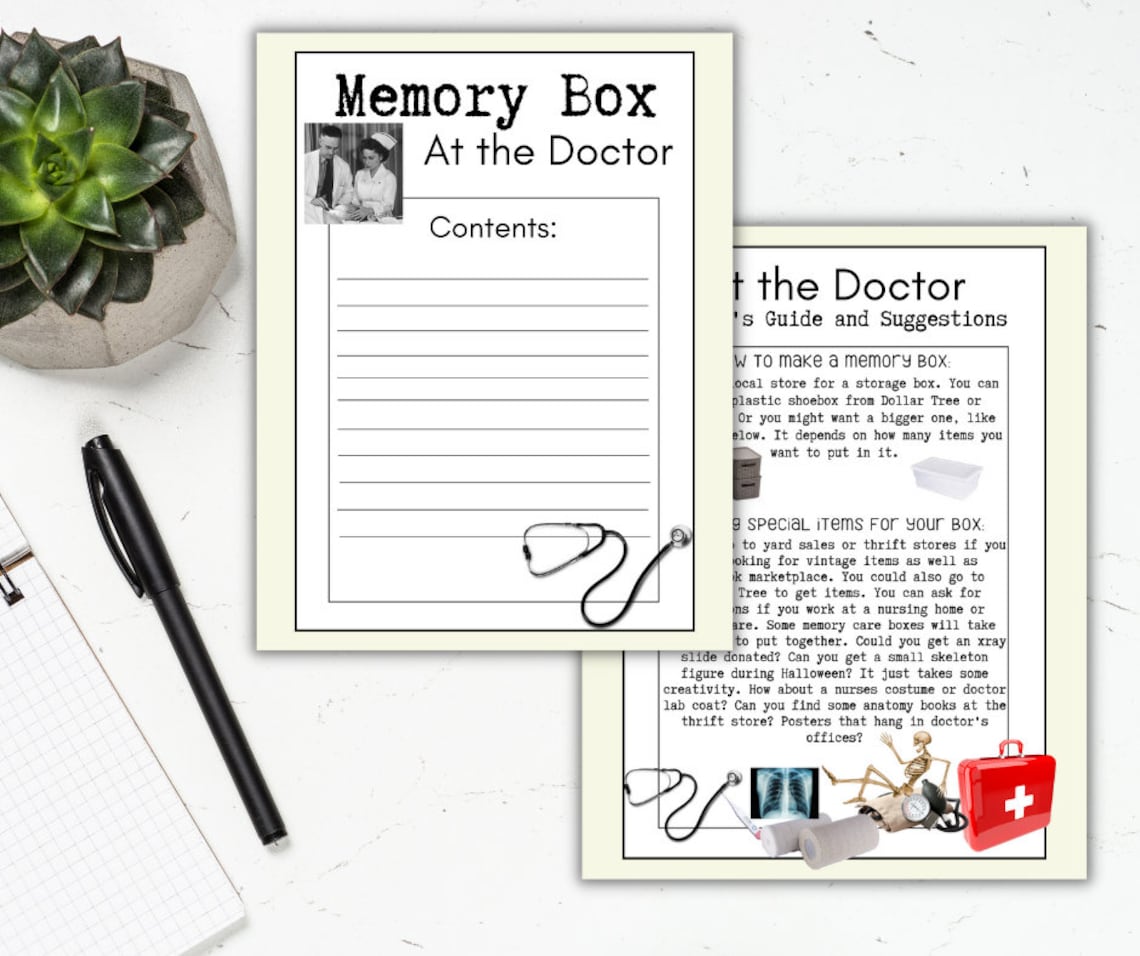 Memory Box, Sensory Kit, Senior Memory Box, Dementia Sensory Box ...