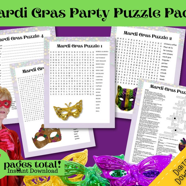 Mardi Gras Activity - Etsy