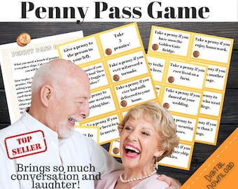 24 Penny Ante Question Trivia Cards Penny Ante Game - Etsy
