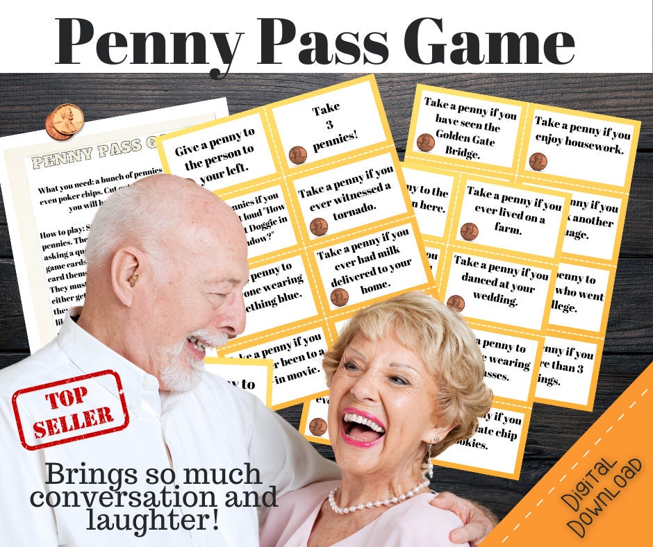 Penny Pass, Reminiscing Game, Seniors With Alzheimers, Memory Care ...