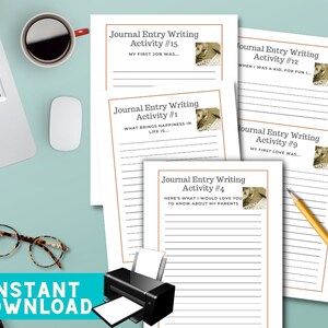 Reminiscing Journal Seniors Grandparent Journaling Senior Activity ...