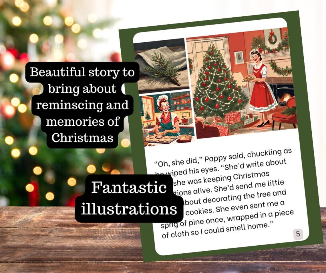 Large Print Christmas Stories for Seniors: Holiday Reminiscing (digital ...