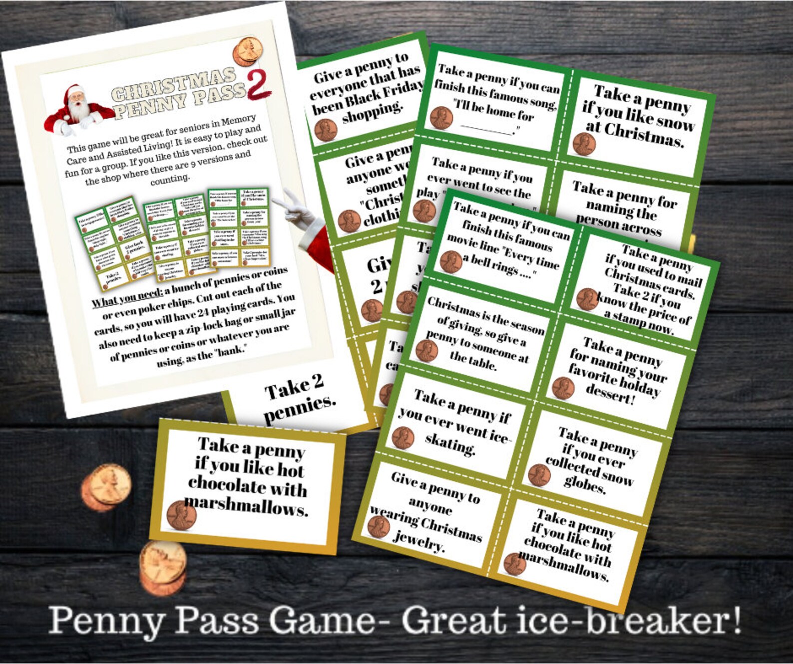 Christmas Game, Christmas Game for Seniors, Nursing Home Christmas Game ...