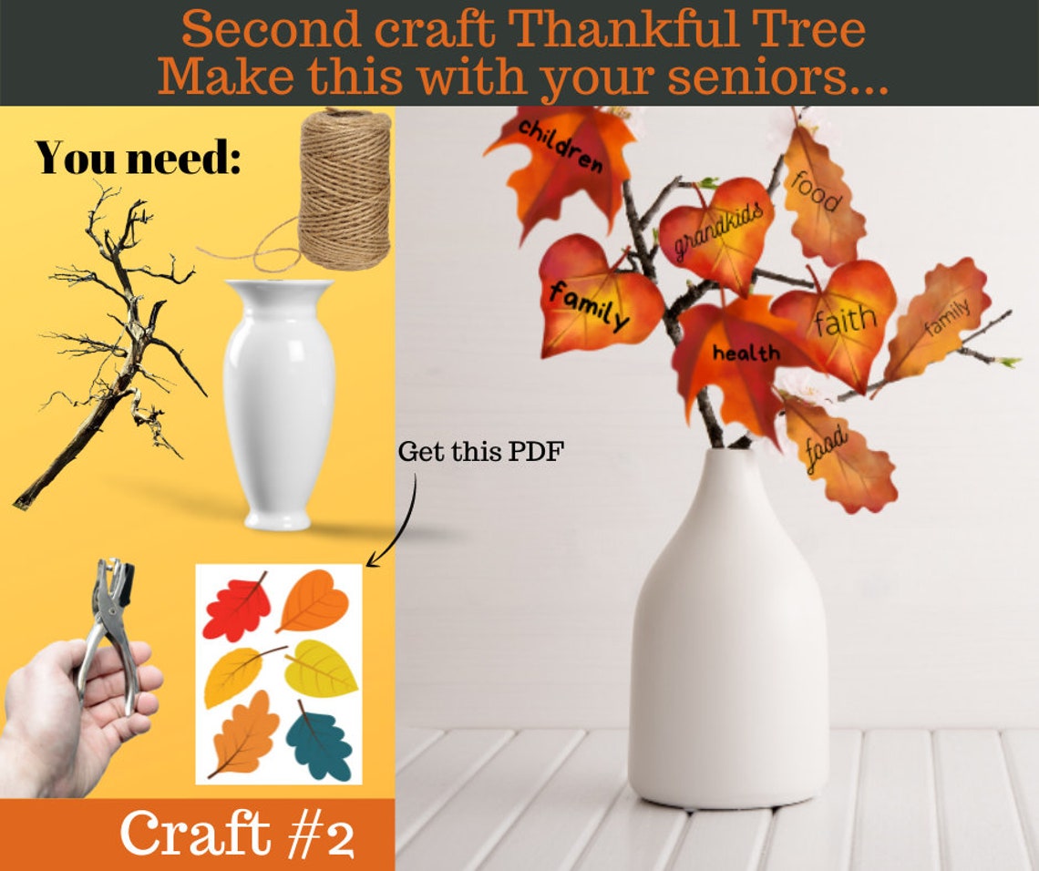 Fall Craft, Fall Activity for Seniors, Fall Craft for Seniors With ...