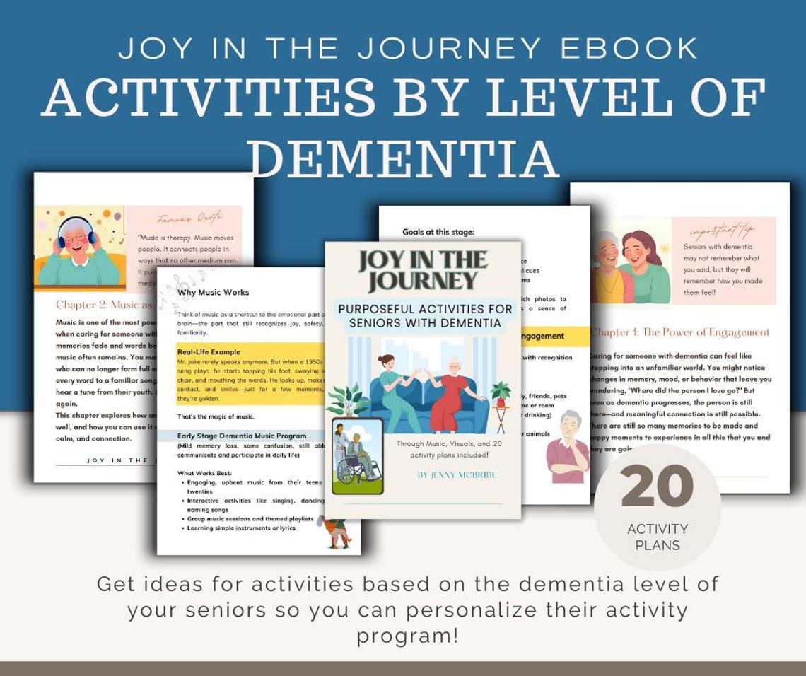 Dementia Activity Guide for Seniors: 20 Engaging Plans (PDF Ebook) - Etsy