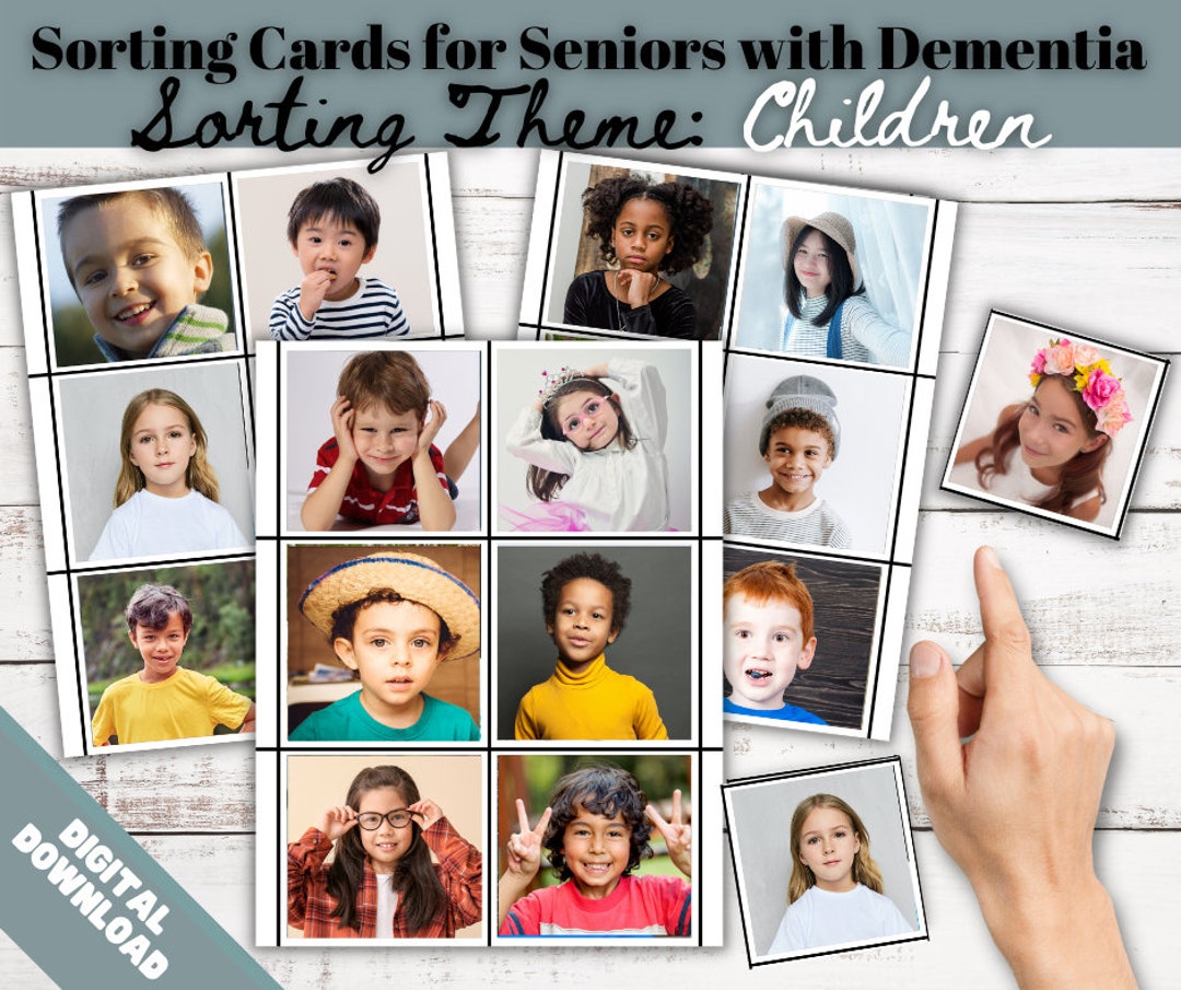 Children Sorting Game, Dementia Sorting Kit, Dementia Activities, Brain ...